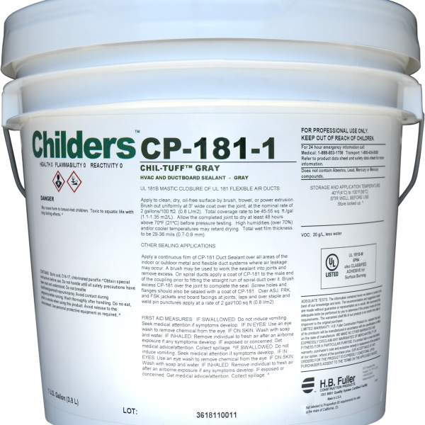 Childers CP-190 HVAC Duct Sealant and Closure Mastic - General Insulation