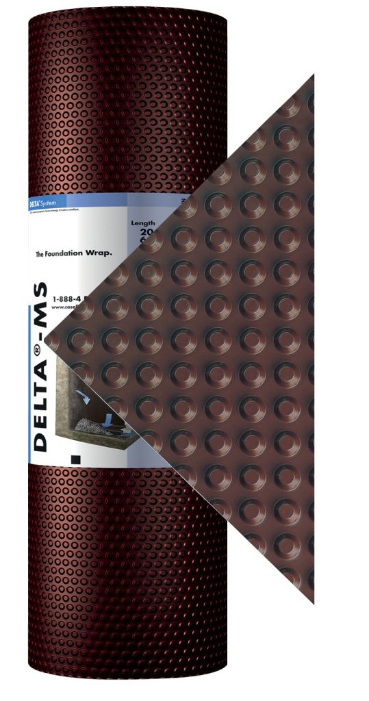 DELTA®-MS BELOW GRADE DIMPLED MEMBRANE - General Insulation